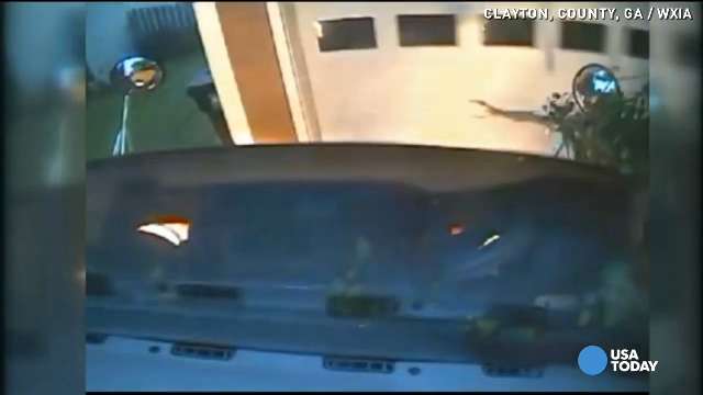 Shocking video shows school bus crash into home Shocking video shows school bus crash into home