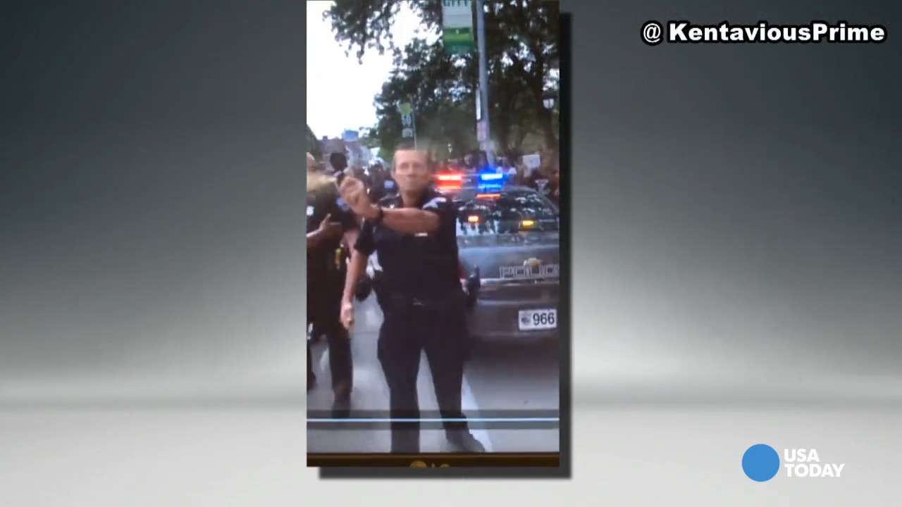 Video Shows Cop Pepper Spray Black Lives Matter Crowd